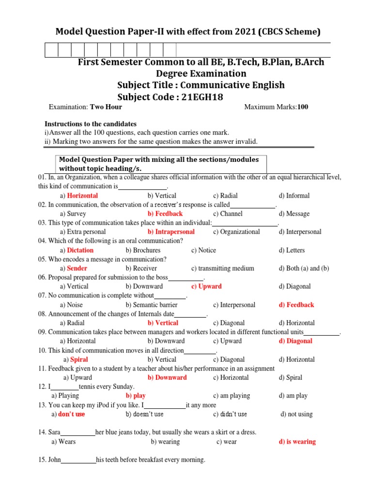Communicative English - 2 | PDF