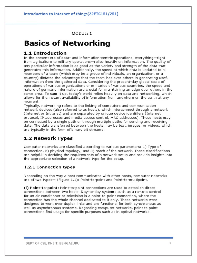 IOT-Module1 (Textbook) - 16122022 | PDF | Osi Model | Internet Protocol Suite