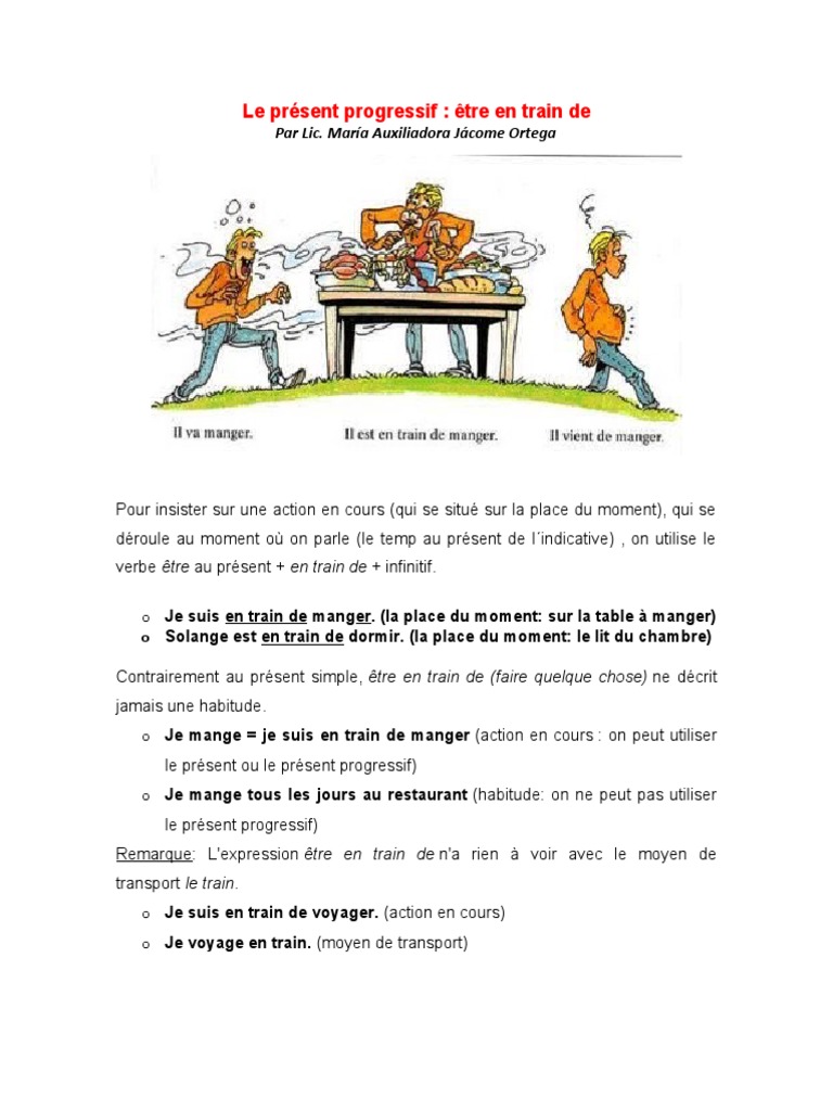 Le Présent Progressif | PDF
