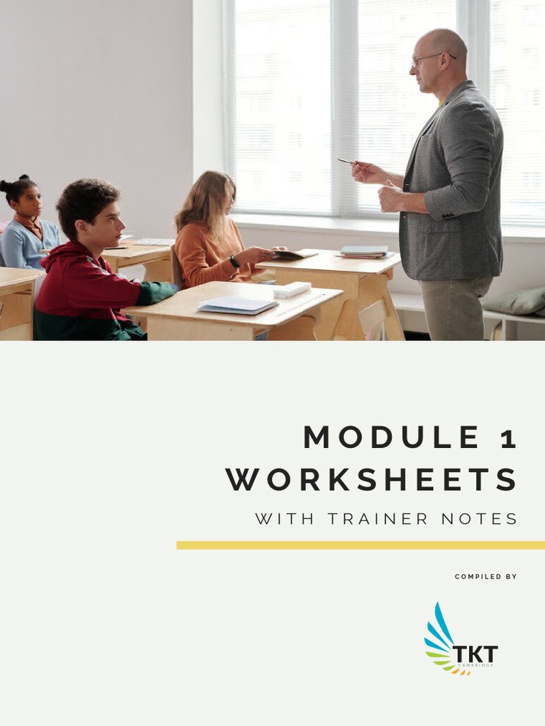 Cambridge TKT Module 1 Worksheets PDF | Download Free PDF | Verb | Noun