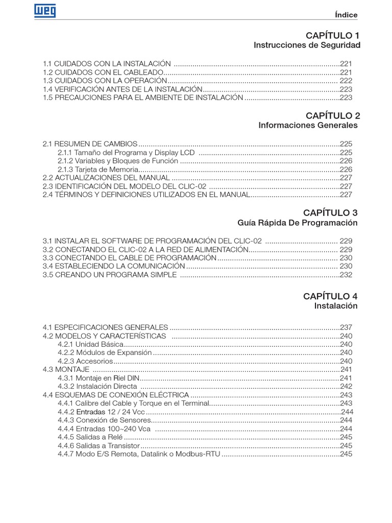 Weg Clic 02 Español PDF | PDF | Programa de computadora | Programación