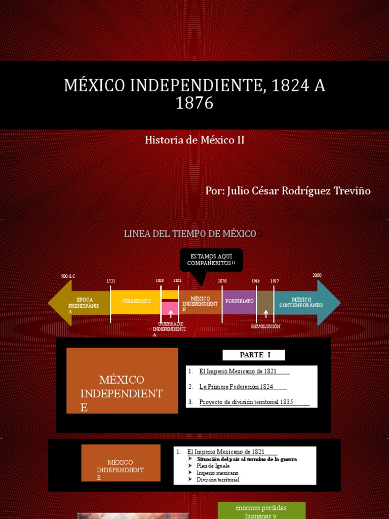 Retos de México Independiente (1822-1867) | PDF | México | México ...