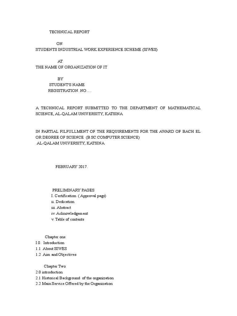 Technical Report Format | PDF