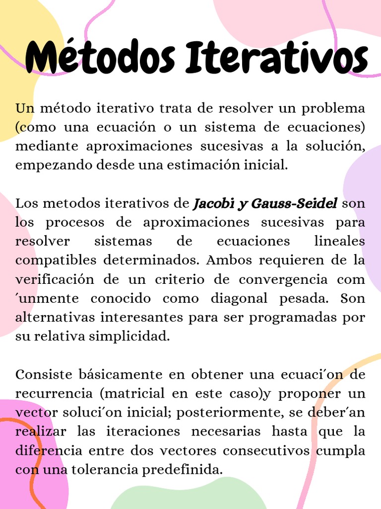 Métodos Iterativos | PDF