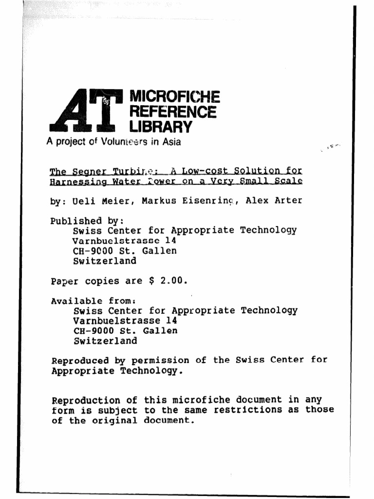 Turbine Segner | PDF | Turbine | Pipe (Fluid Conveyance)