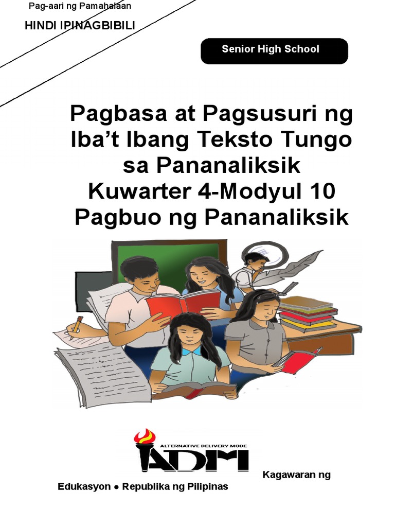 Pagbasa at Pagsusuri Tungo Sa Pananaliksik - Sem2 - Qtr4 - Modyul10 ...