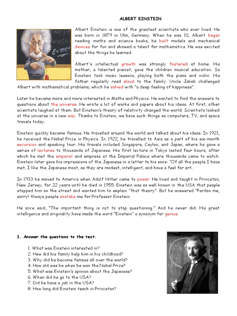 Albert Einstein | PDF | Albert Einstein | Mathematics