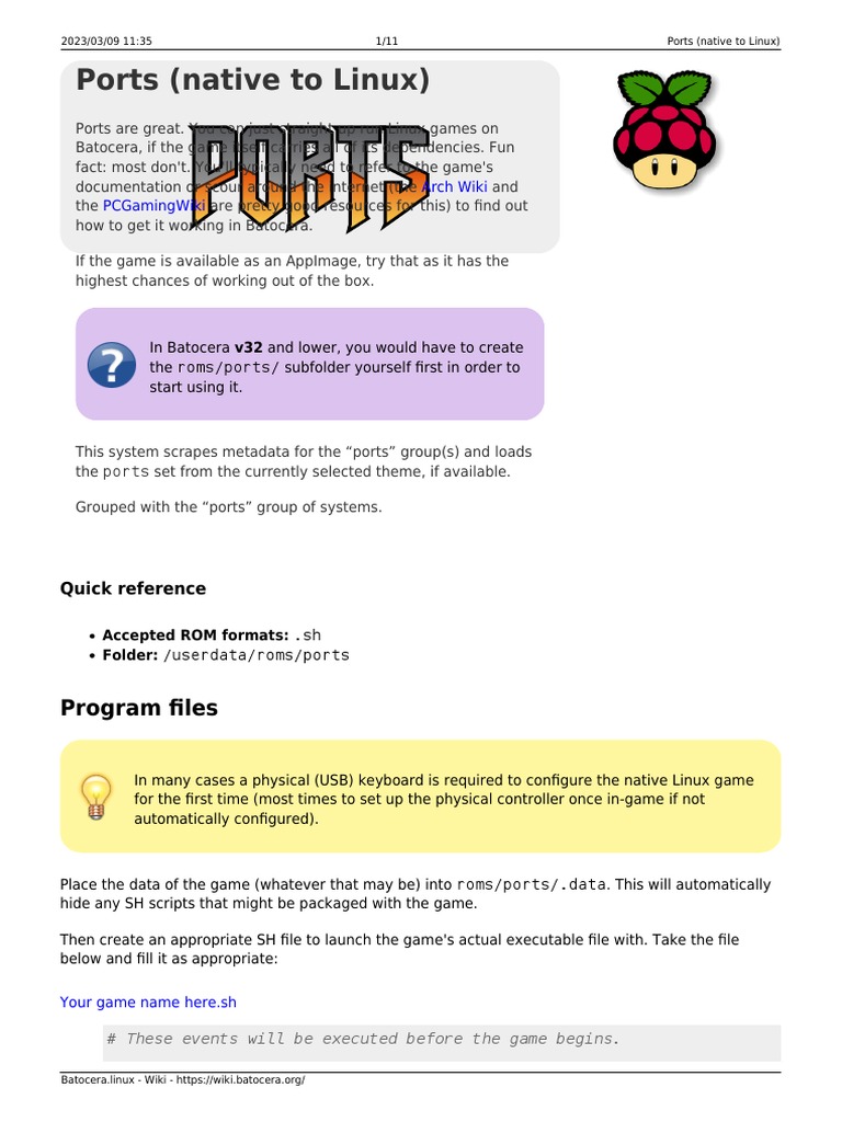 Ports Native To Linux | PDF | Computer File | Graphics Processing Unit