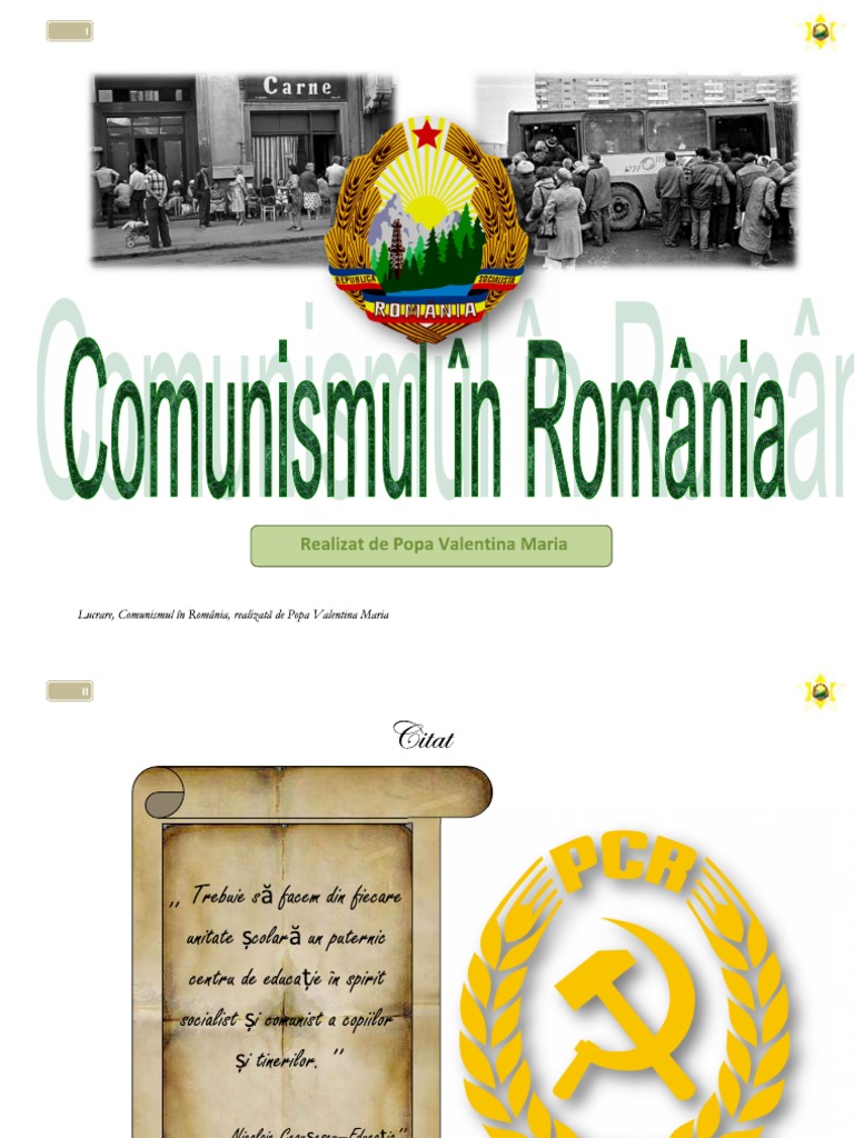 Comunismul in Romania | PDF
