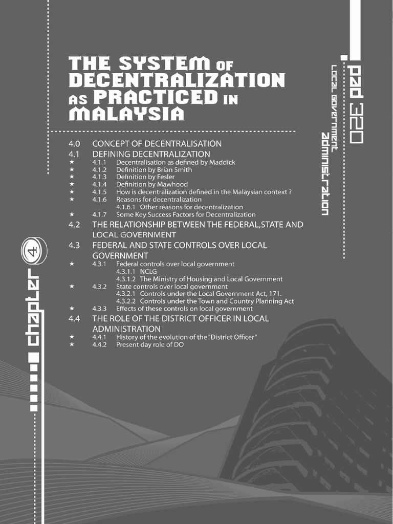 The System of Decentralization | PDF | Decentralization | Devolution