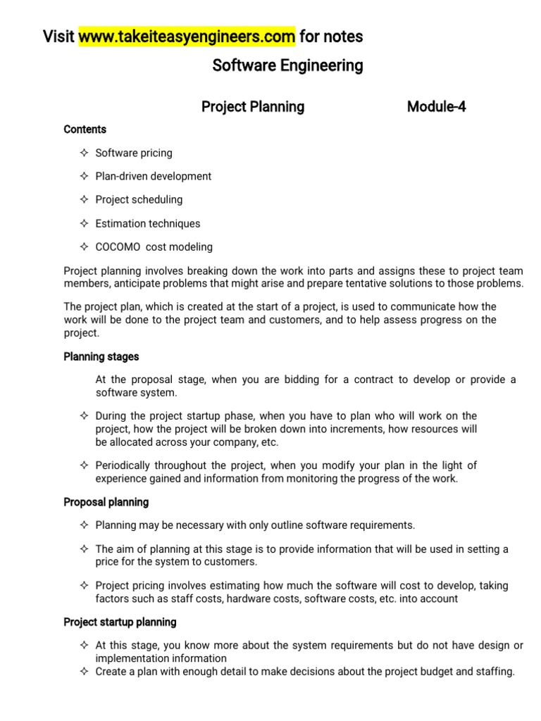 Software Project Planning Essentials | PDF