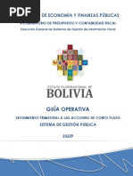 Seguimiento de Proyectos UPRE en Bolivia | PDF