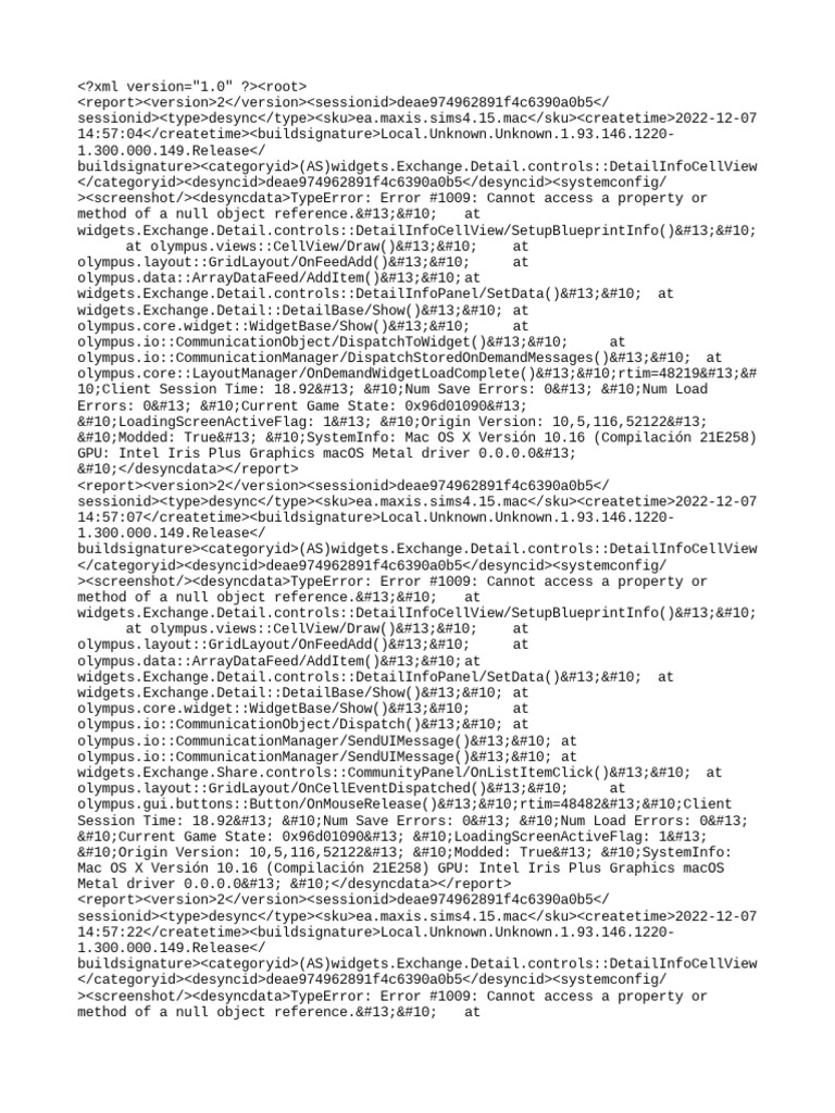 lastUIException 63806137181 | PDF | Mac Os | Graphics Processing Unit