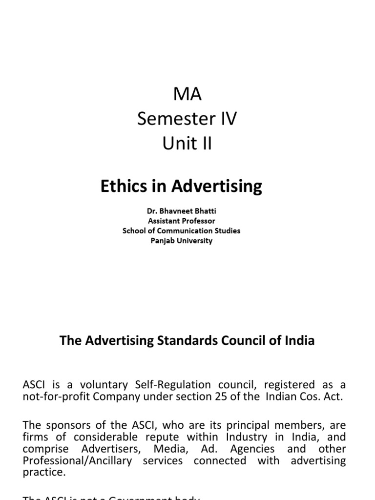 Ethics in Advertising | PDF | Advertising