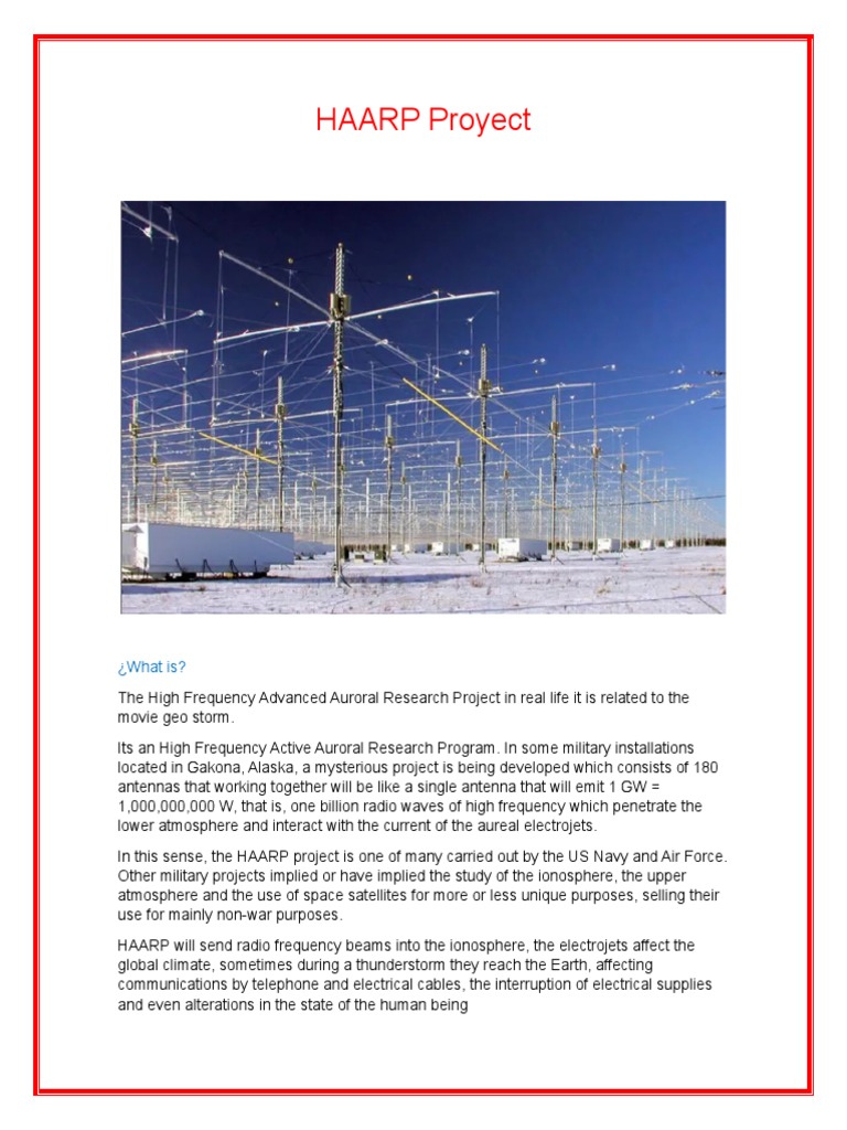 HAARP Proyect | PDF