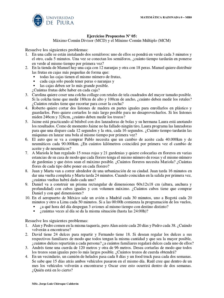 Ejercicios Propuestos 5 | PDF