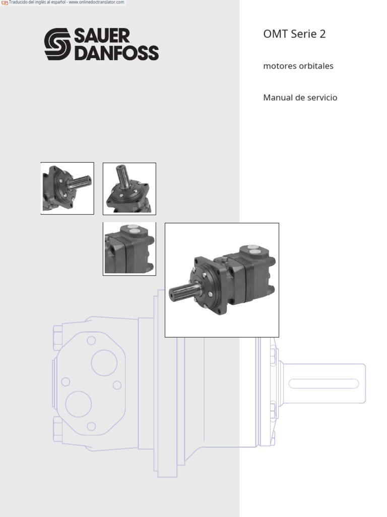 Orbital Motor OMT Repair Instruction - En.es | PDF | Rodamiento (Mecánico) | Engranaje