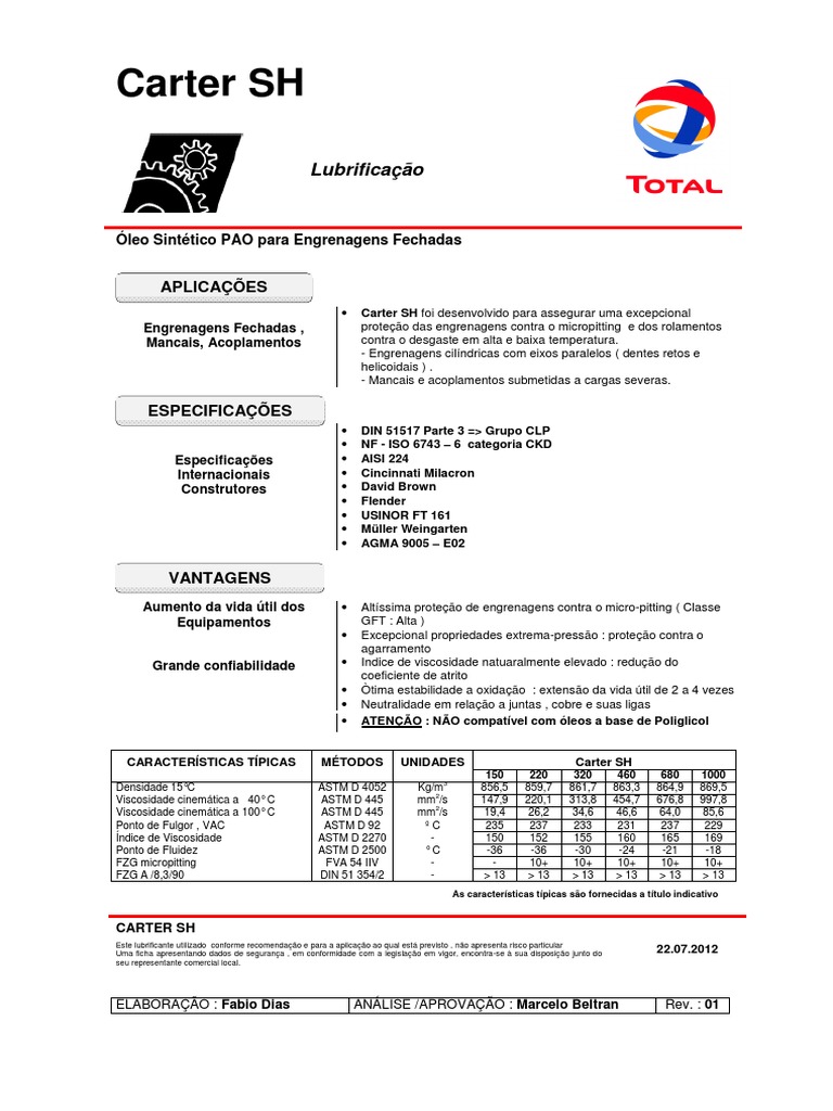 Carter SH 150,220,320,460,680,1000 | PDF | Ciências Físicas ...