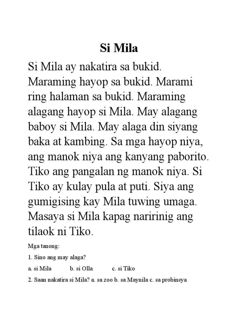 ORAL-READING-TEST-GRADE-TWO | PDF