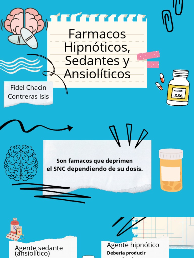 Fármacos Sedantes e Hipnóticos: Guía Completa | PDF | Medicamentos con ...
