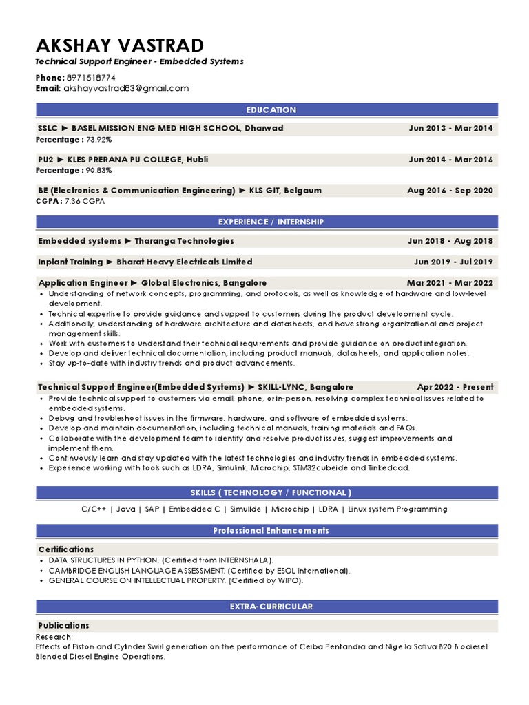 Akshay Vastrad | PDF | Embedded System | Computer Programming