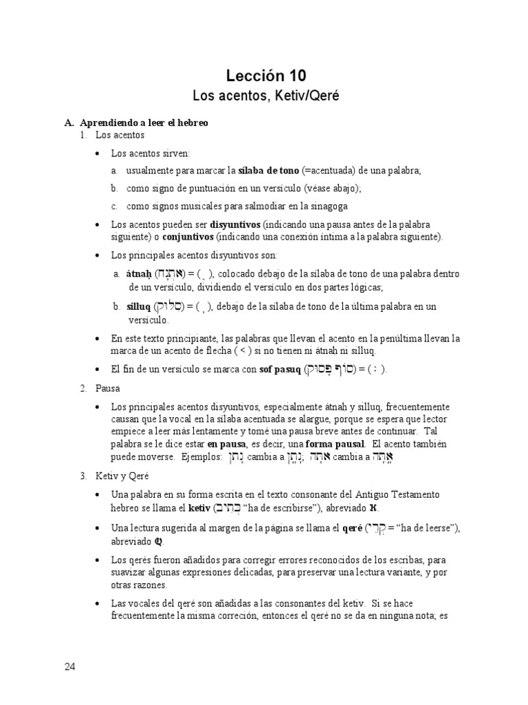 10 Lecciขn 10 | PDF | Sílaba | Palabra