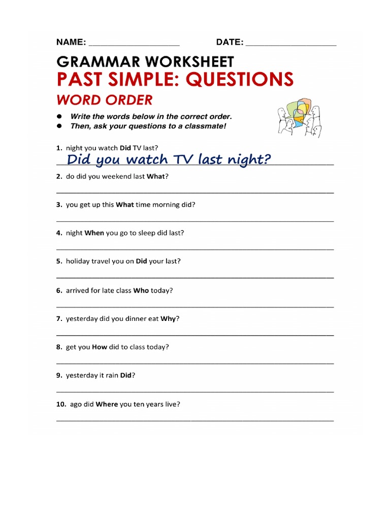 Past Simple Worksheet | PDF
