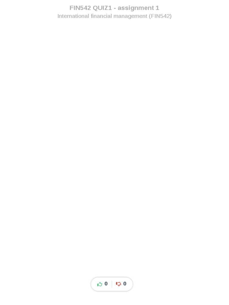 Fin542 Quiz1 Assignment 1 - Compress | PDF