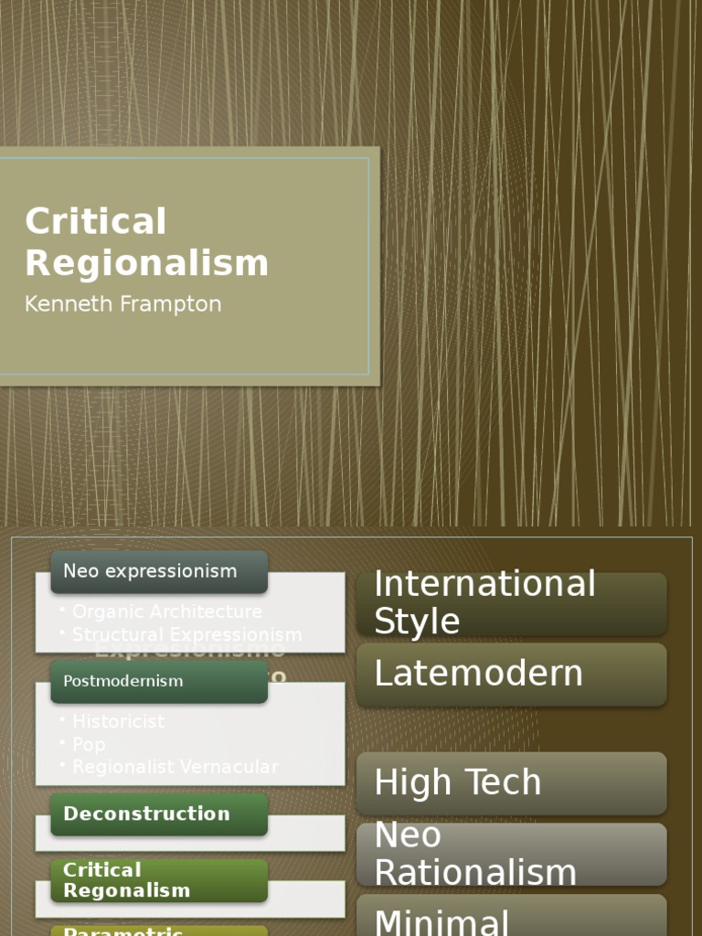 Critical Regionalism: Kenneth Frampton | PDF