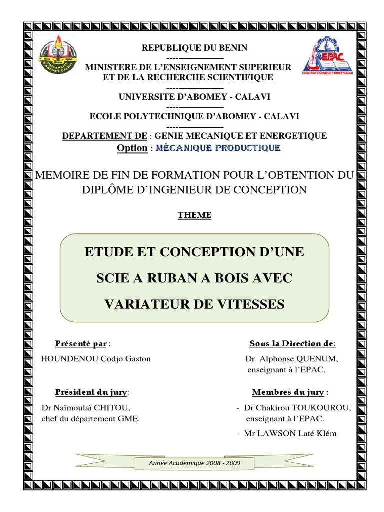 Mémoire HOUNDENOU Codjo Gaston - Compressed PDF | PDF