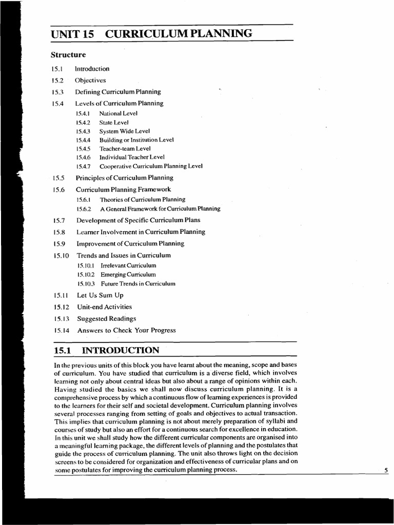 Curriculum Organization | PDF | Curriculum | Learning