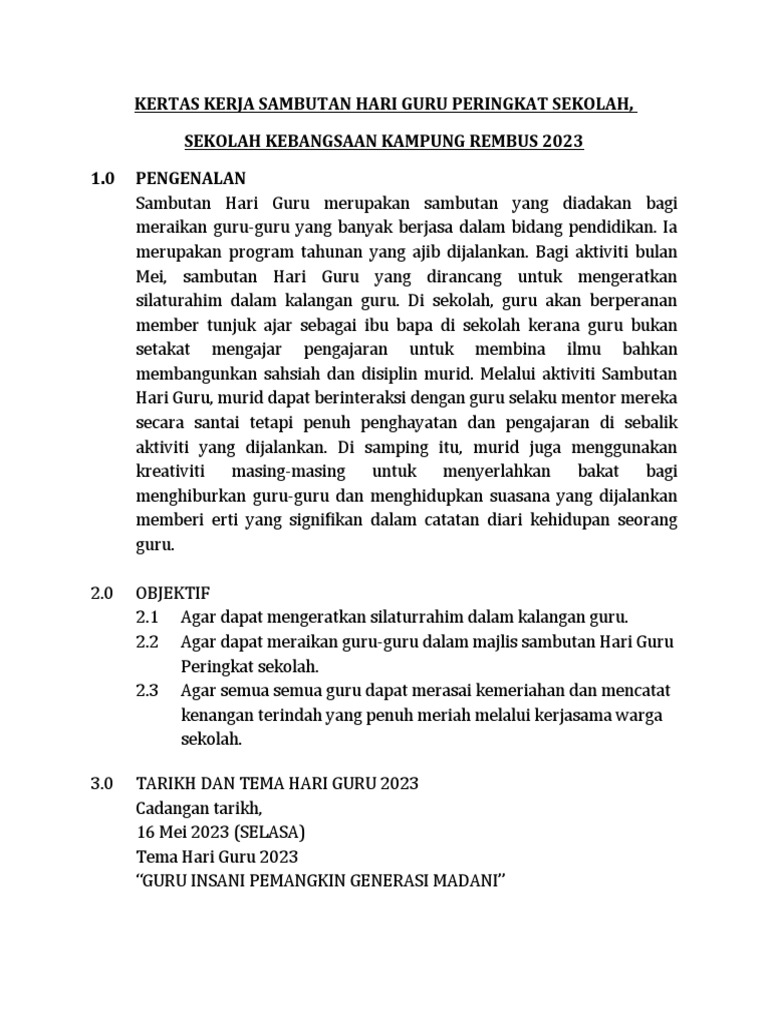 SK KPG REMBUS 2023 HARI GURU.docx | PDF