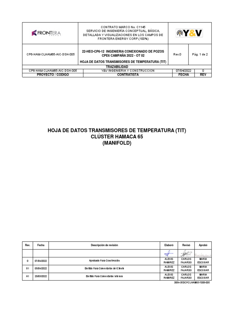 CP6 Ham Clham65 Aic DSH 005 0 | PDF