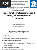 Caractéristiques des expectorations pulmonaires | PDF | Spécialités ...