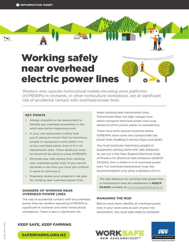 281wks 6 Energy Safety Electricity Overhead Power Lines Pdf Pdf