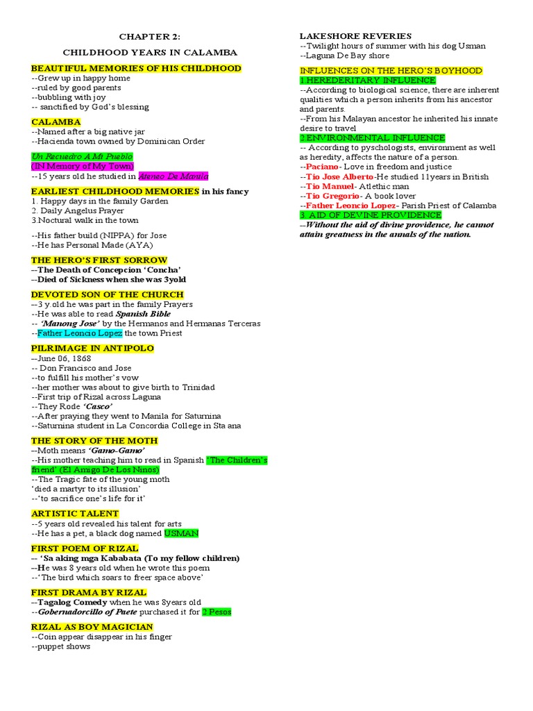 Rizal Chapter 2 | PDF