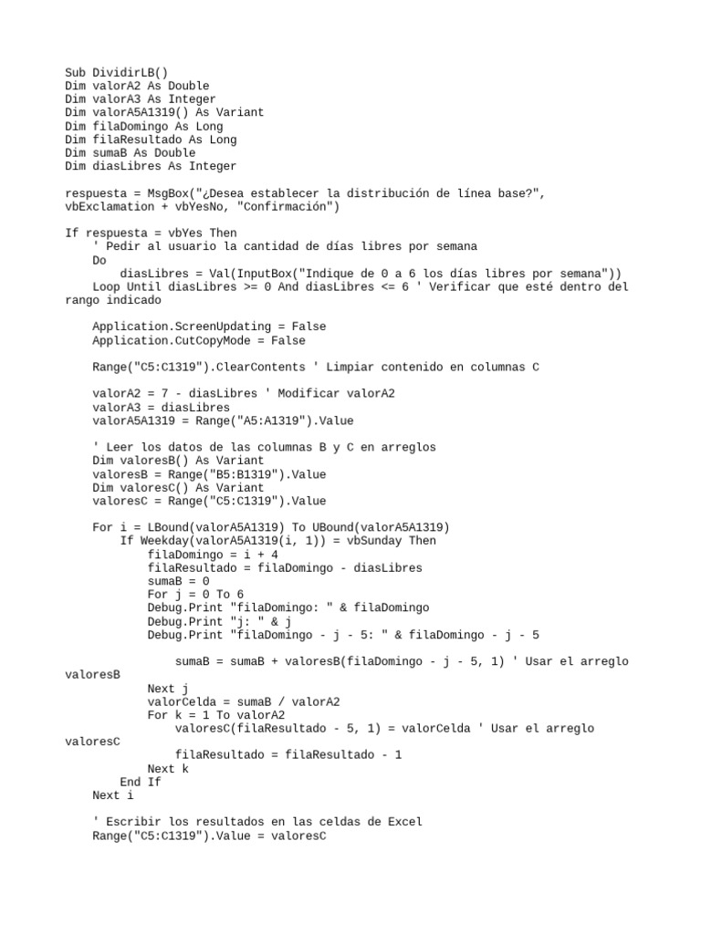 VBA | PDF | Programación de computadoras | Informática