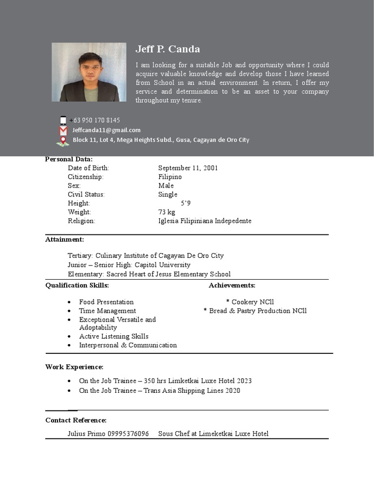 Jeff Resume v2 | PDF