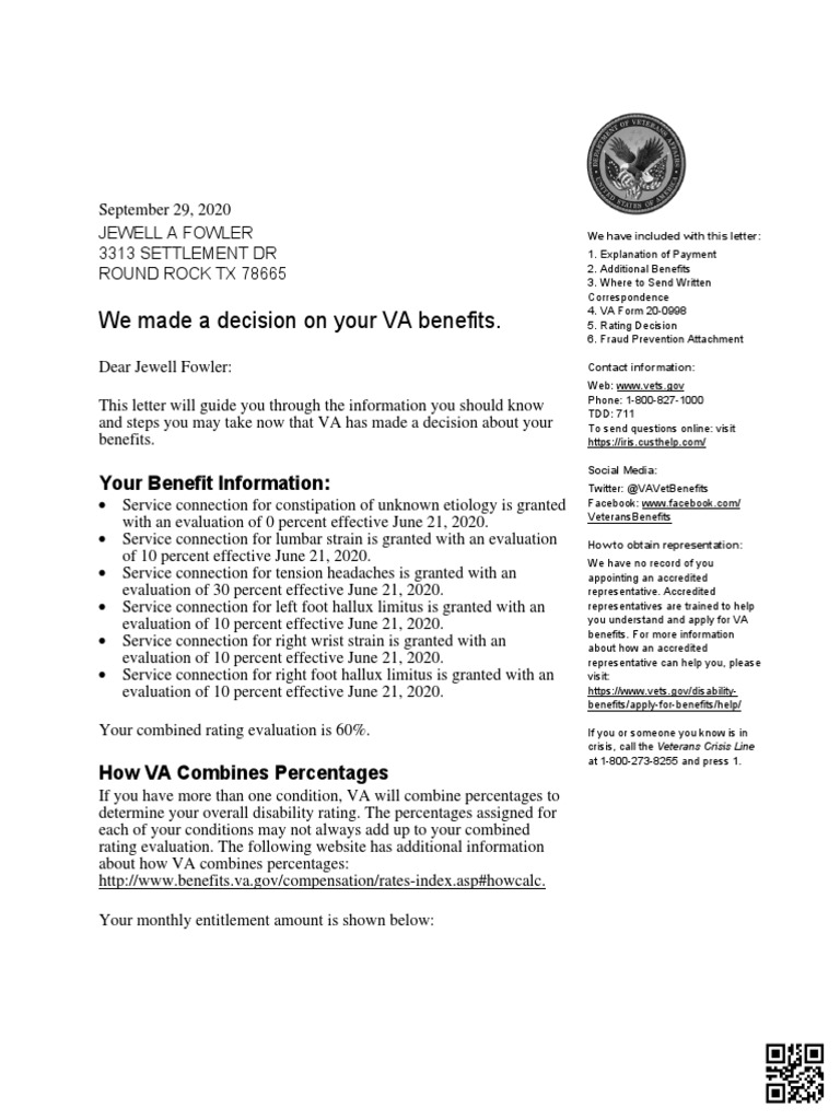 Notification Letter - Fowler PDF | PDF | United States Department Of ...