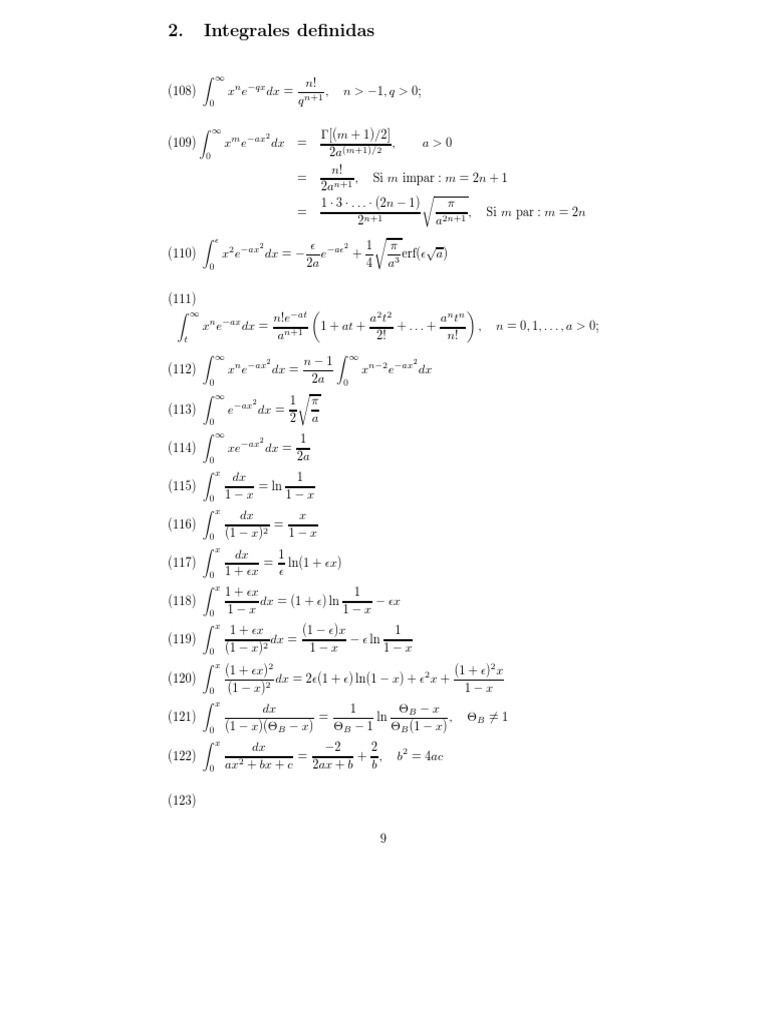 Integrales 5 | PDF | Integral | Funciones y mapeos