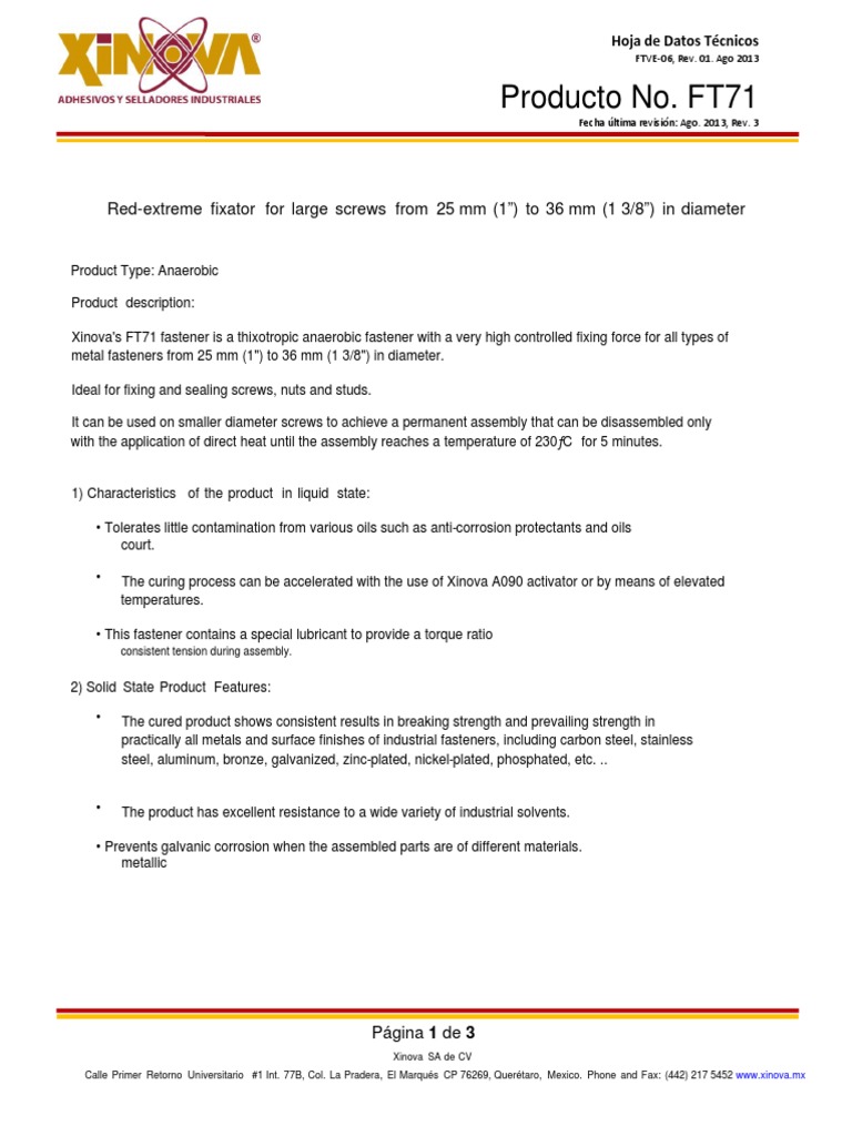 FT71 HDT PDF | Download Free PDF | Screw | Steel