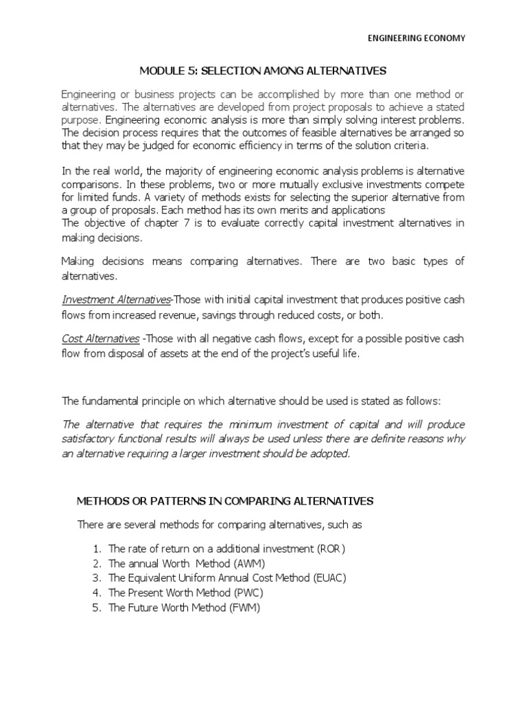 Module 5 Notes Pdf Investing Decision Making
