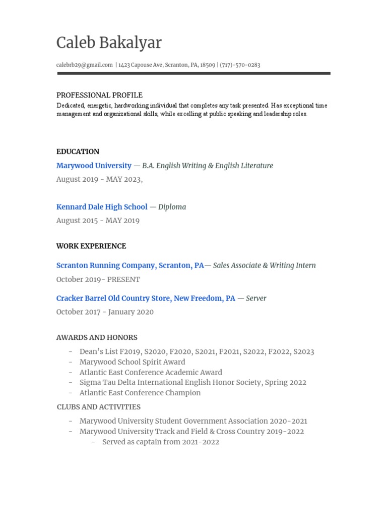 copy of resume | PDF