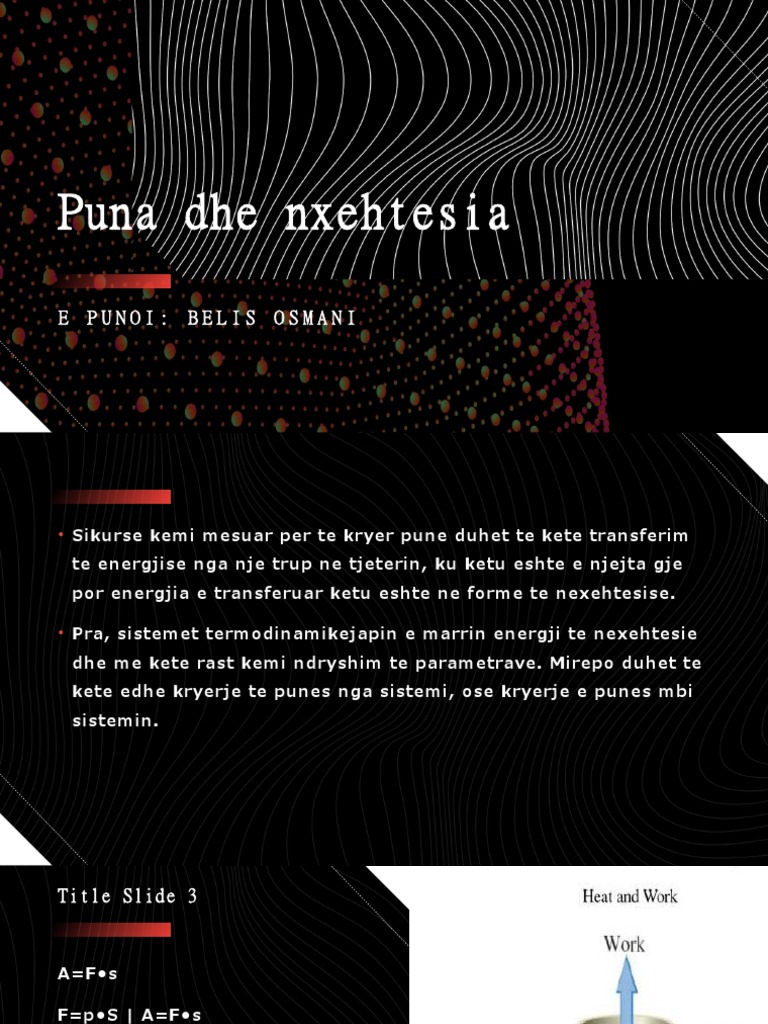 Puna Dhe Nxehtesia | PDF