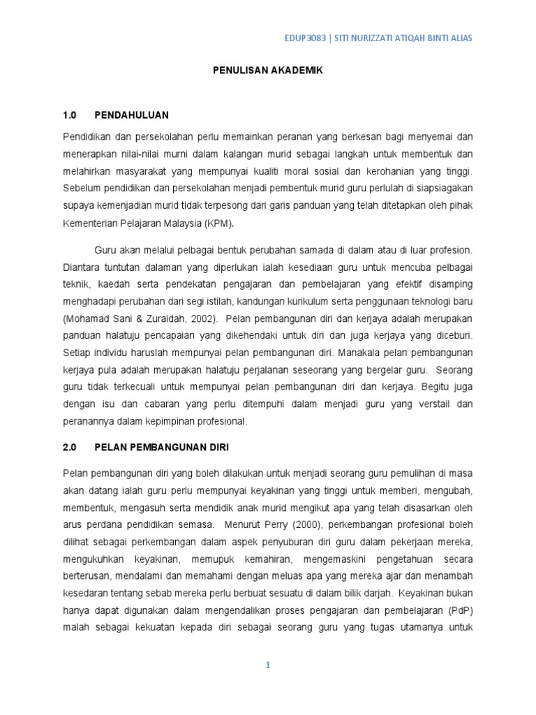 Penulisan Akademik | PDF