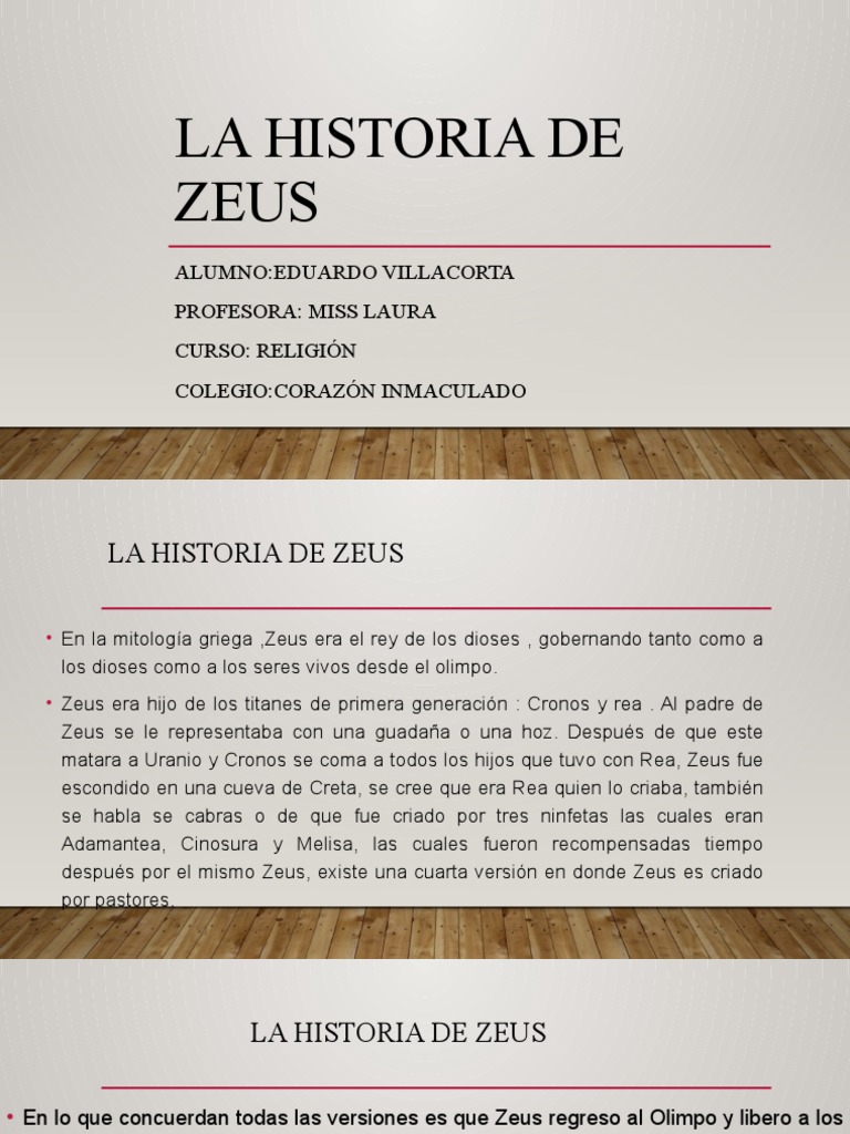 La Historia de Zeus | PDF