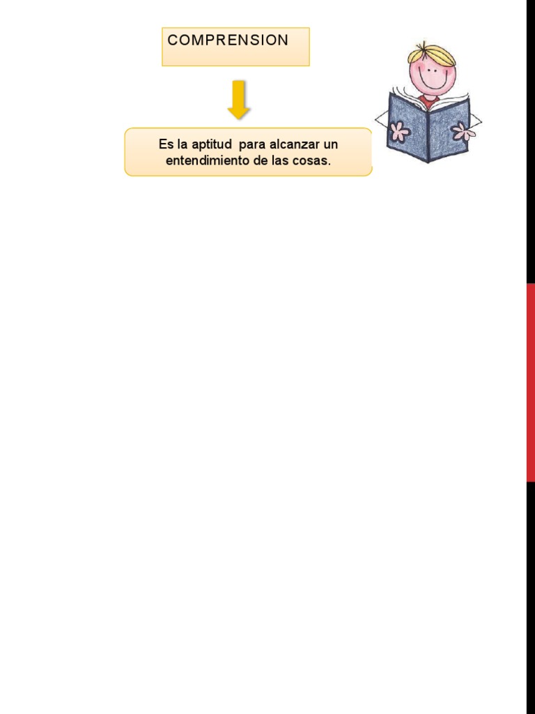 Comprensión: Definición y Aptitud | PDF