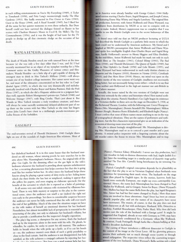 Gaslight - Sarris | PDF