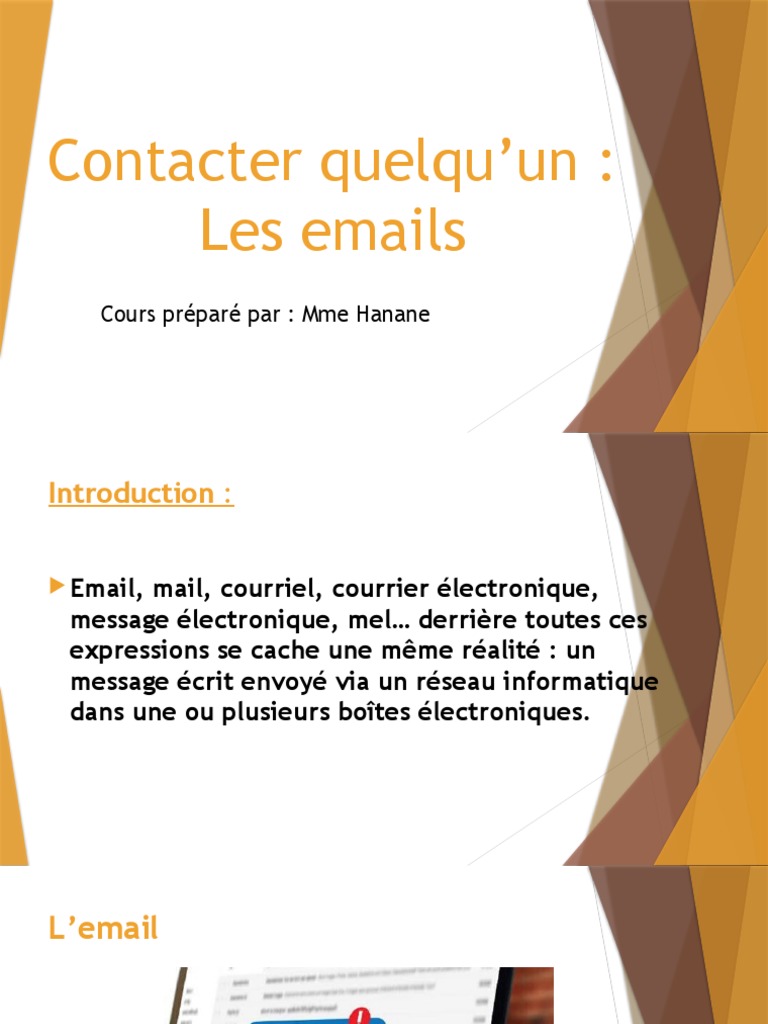 Contacter Quelqu'un - Emails | PDF | Linguistique | Communication humaine
