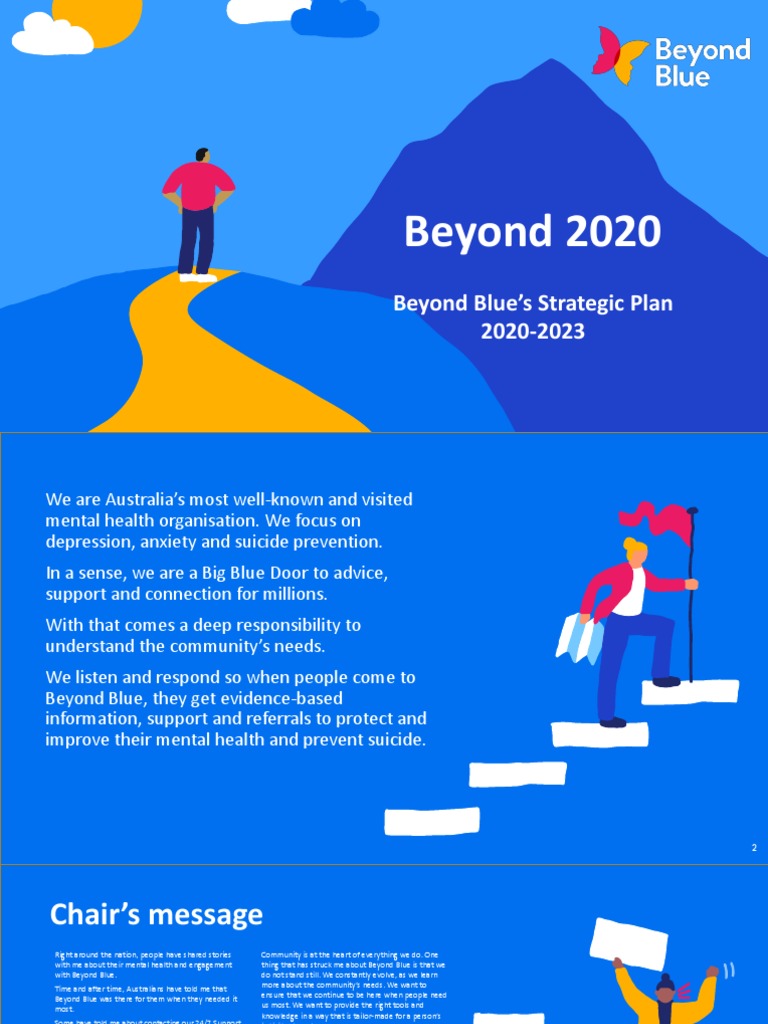 Beyond Blue Beyond 2020 Strategic Plan July 2020 | PDF | Mental Health ...